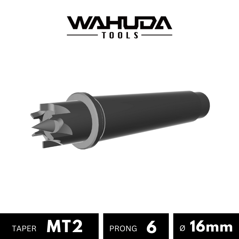 DRIVE CENTER / MT2 Taper / 6 Prong / Ø22mm - Wahuda Tools